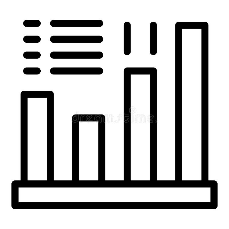 Business Graph Chart Icon Outline Vector. Comfort Zone Stock Vector ...