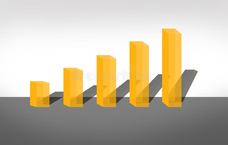 Business Graph Chart Over White Background Stock Image - Image of white ...