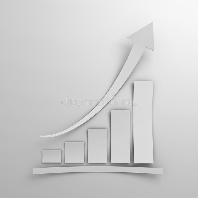 Business graph chart paper stock illustration. Illustration of data ...