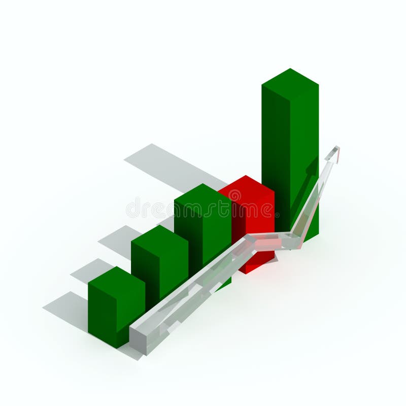 Business graph and chart stock illustration. Illustration of future ...