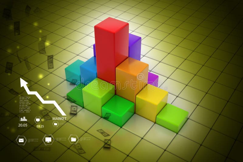 Business graph stock illustration. Illustration of account - 46782708