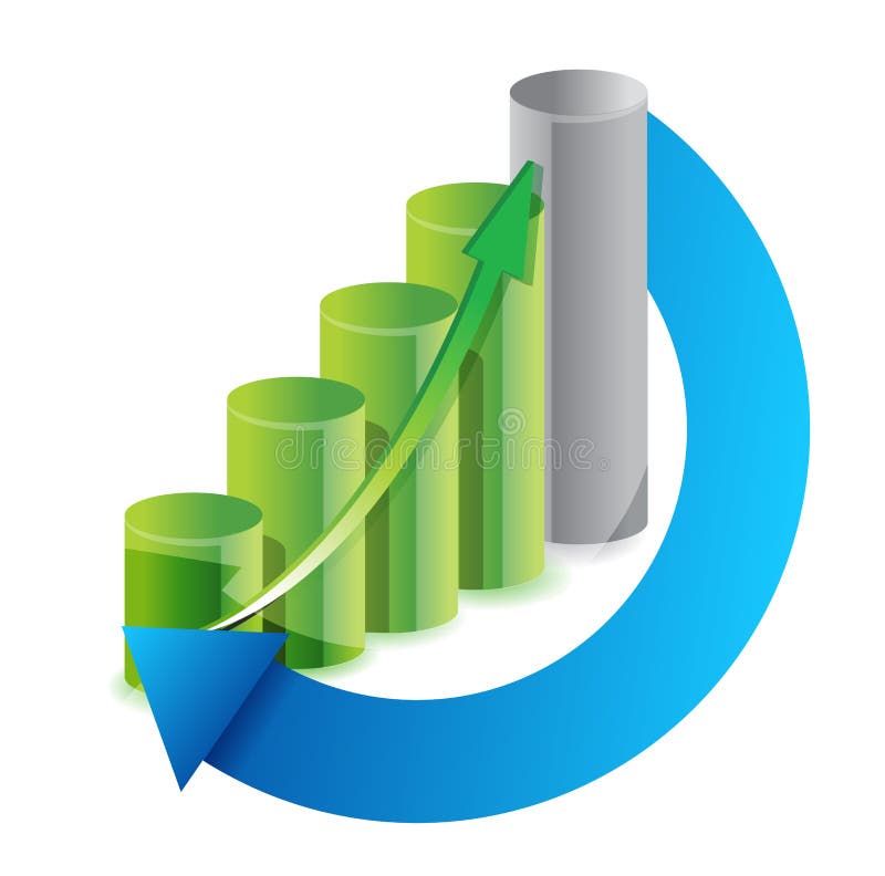 Business graph cycle stock illustration. Illustration of concept - 27717536