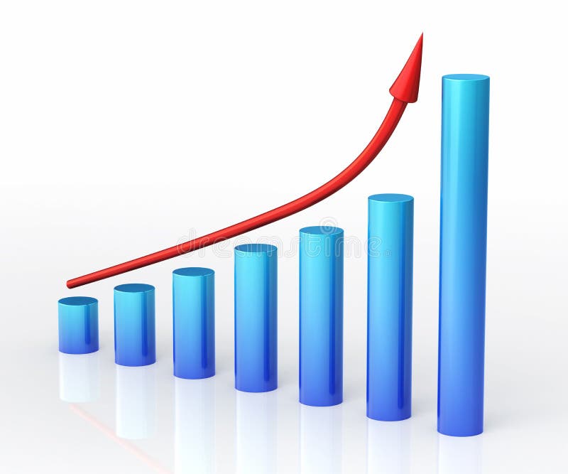 Business Graph stock illustration. Illustration of progress - 41927387