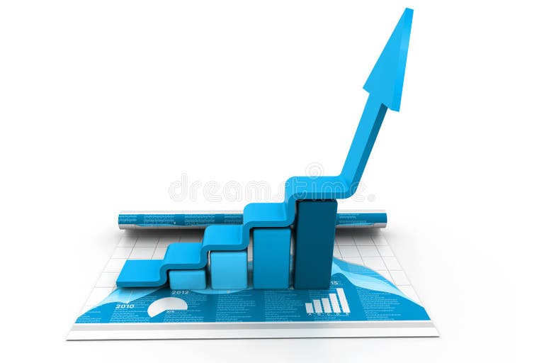 Business graph stock illustration. Illustration of increment - 47891993