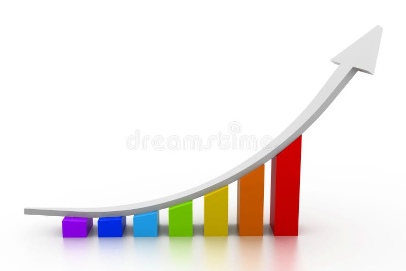 Business graph stock illustration. Illustration of chart - 48344176