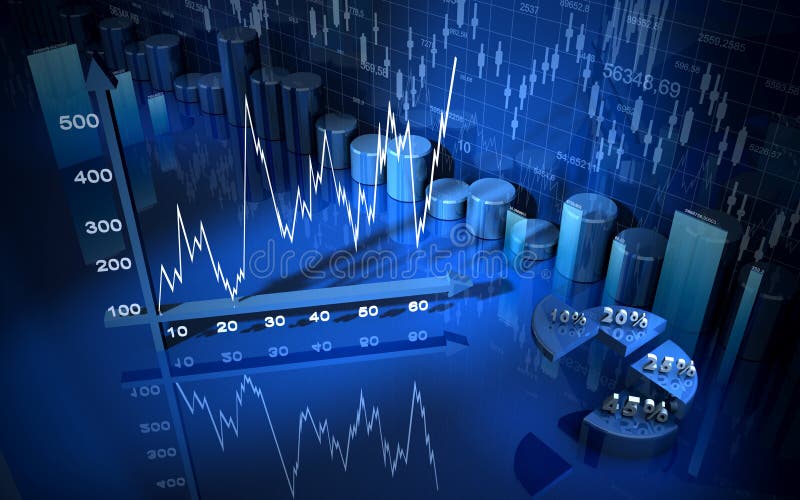 Business Graph, Diagram, Chart Stock Illustration - Illustration of ...