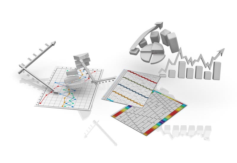 Business Graph, Diagram, Chart, Graphic Stock Illustration ...
