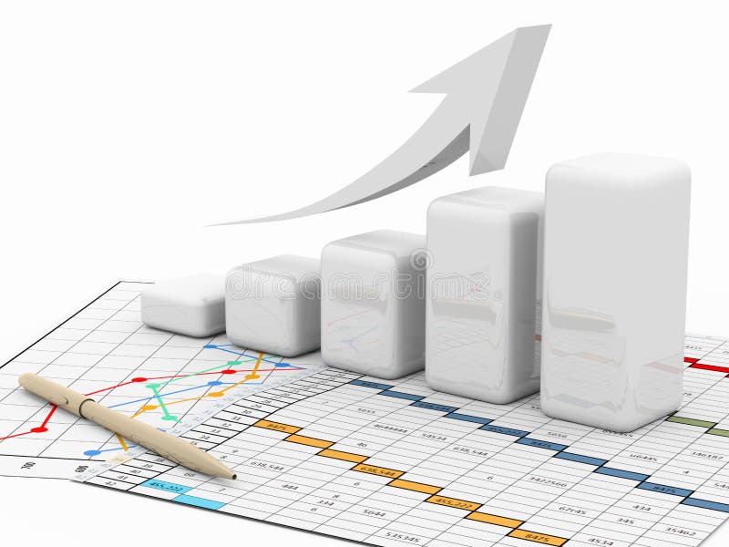 Business Graph, Diagram, Chart, Graphic Stock Illustration ...