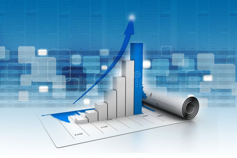 Business graph stock illustration. Illustration of future - 36112159