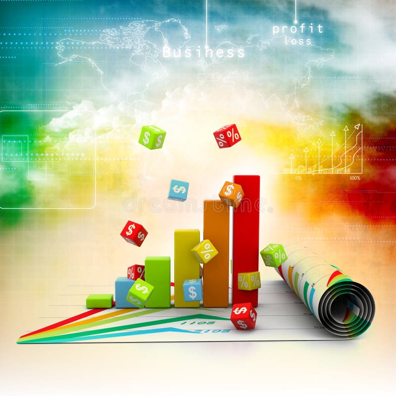 Business graph stock illustration. Illustration of market - 36113979