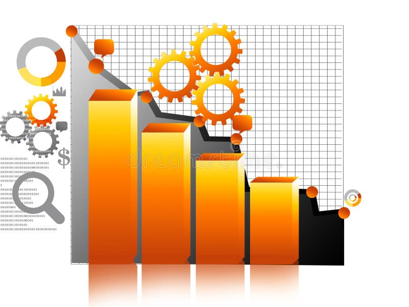 Business Graph stock illustration. Illustration of concept - 50633028