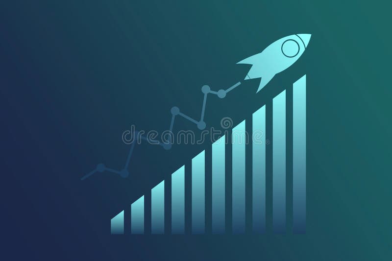 Business Graph with Business Financial Start Up Growth Success Concept ...