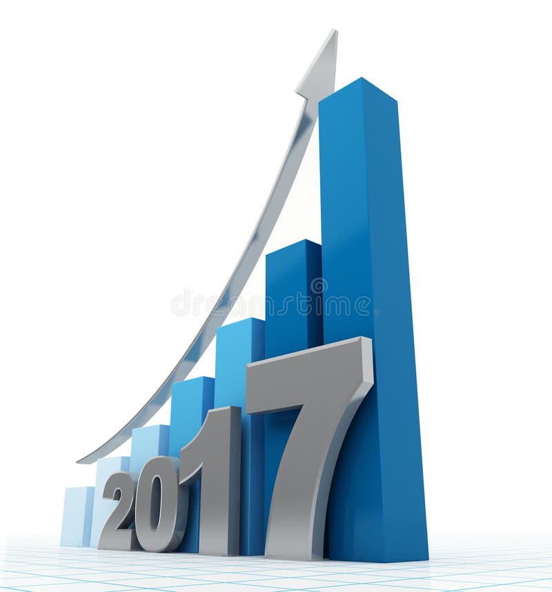 Graph 2017 Means Financial and Sales Forecast Stock Illustration ...