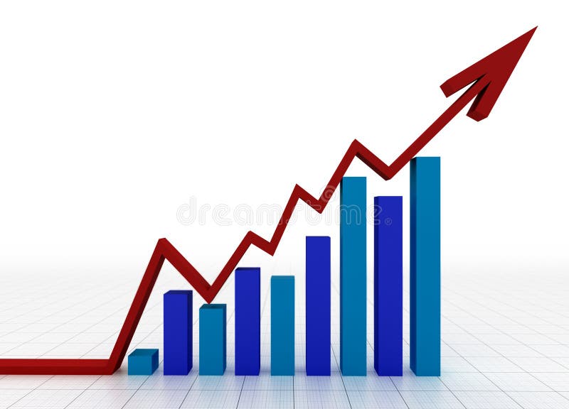 Revenue cost graph stock illustration. Illustration of income - 23308421