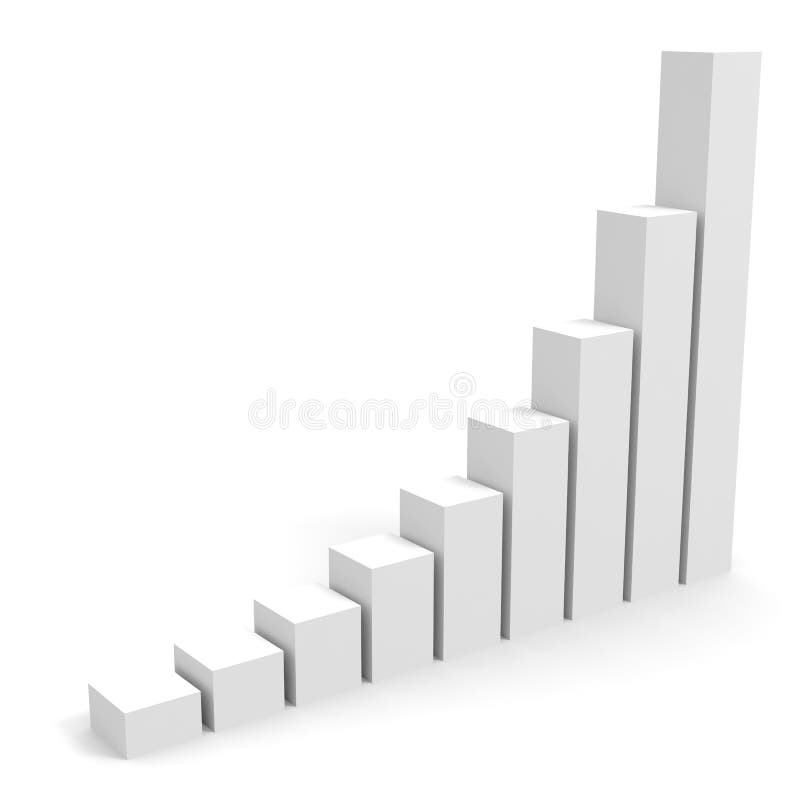 Business graph growing up. stock illustration. Illustration of graphic ...