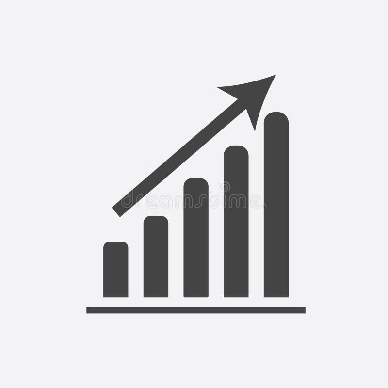 Business graph icon stock vector. Illustration of icon - 80614034