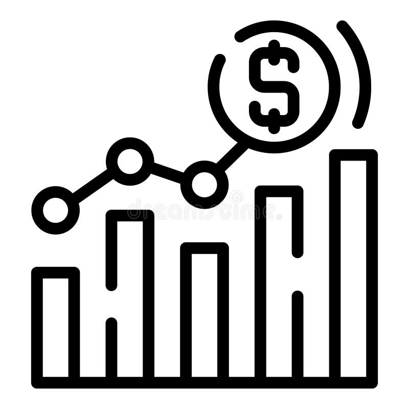 Business Graph Icon Outline . Skill Level Stock Illustration ...
