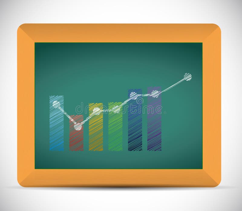 Business Graph Illustration Design Stock Illustration - Illustration of ...