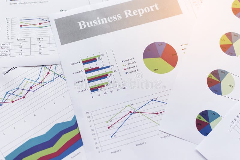 Business Graph Information Diagram Stock Image - Image of graphs, paper ...