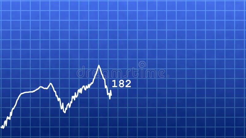 Bar Graph and Line Graph Repeating Rise and Fall. Stock Footage - Video ...