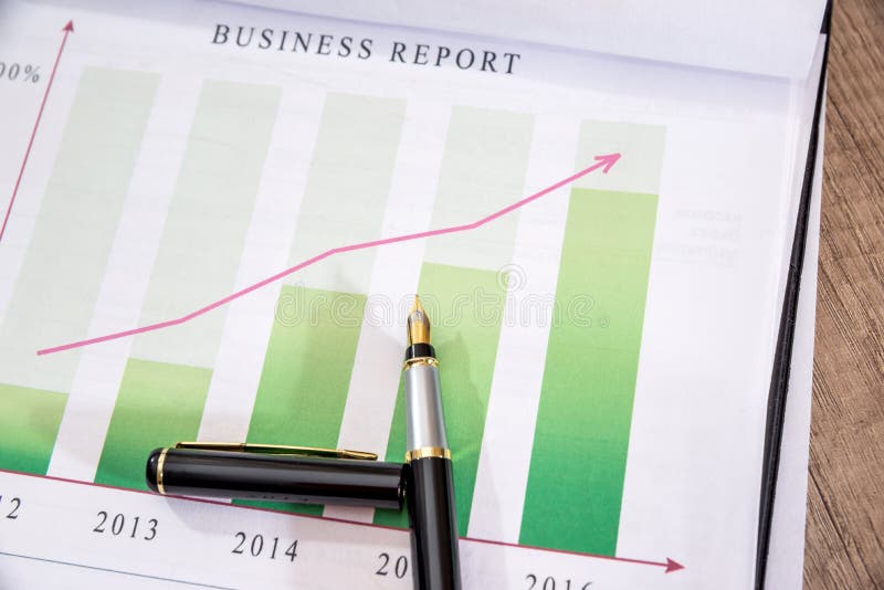 Business Graph with a Pen on Dollar Stock Photo - Image of earnings ...