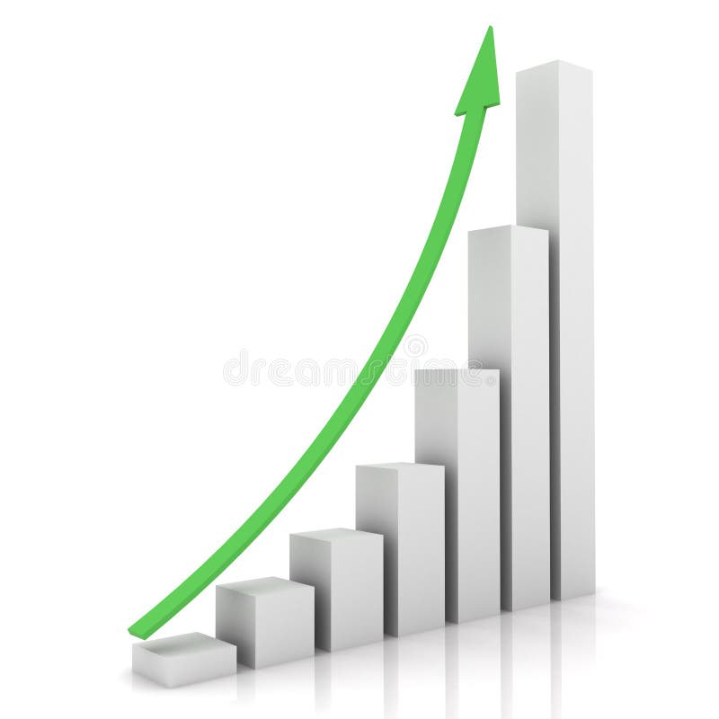 Business Chart Showing Decrease Stock Illustration - Illustration of data, savings: 11307872