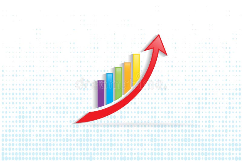 Business Graph Statistics Growth Sales Icon Vector Image Stock Vector ...