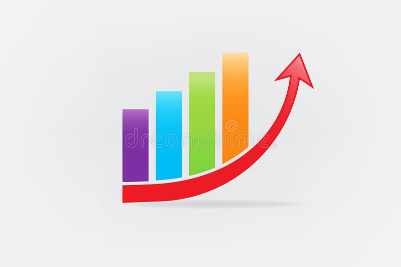 Business Graph Statistics Growth Sales Logo Icon Vector Image Stock ...