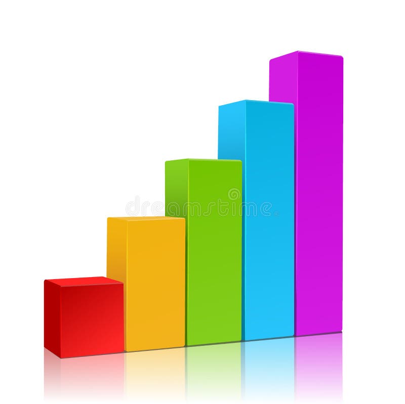 Business Graph Vector Growth Progress Stock Vector - Illustration of ...