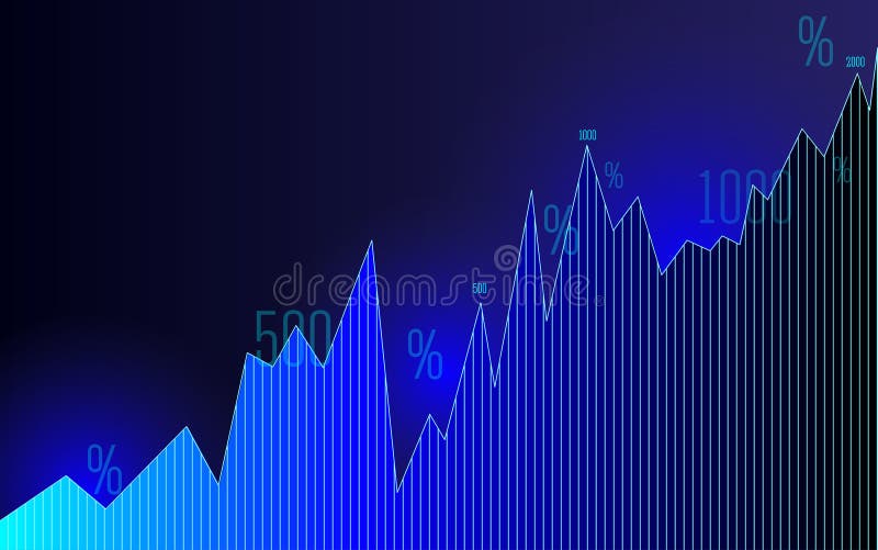 Background Design with Blue Graph. Stock Vector - Illustration of ...