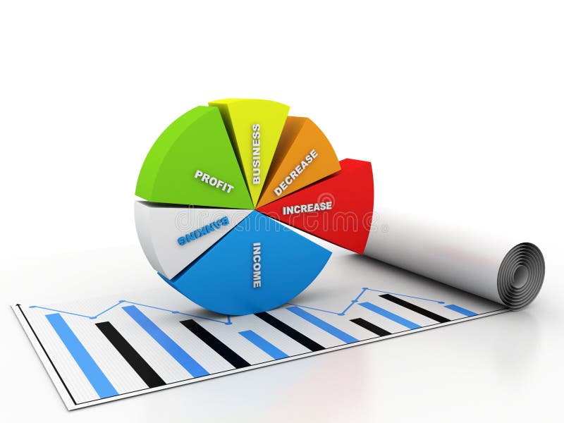 Business graph stock illustration. Illustration of graphic - 43008800