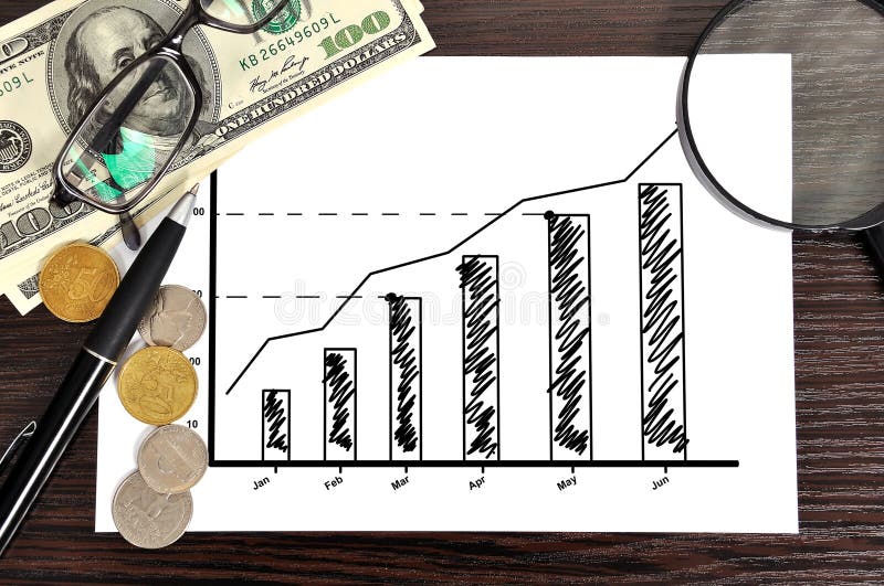 Business graphic stock photo. Image of graph, banknote - 31863906