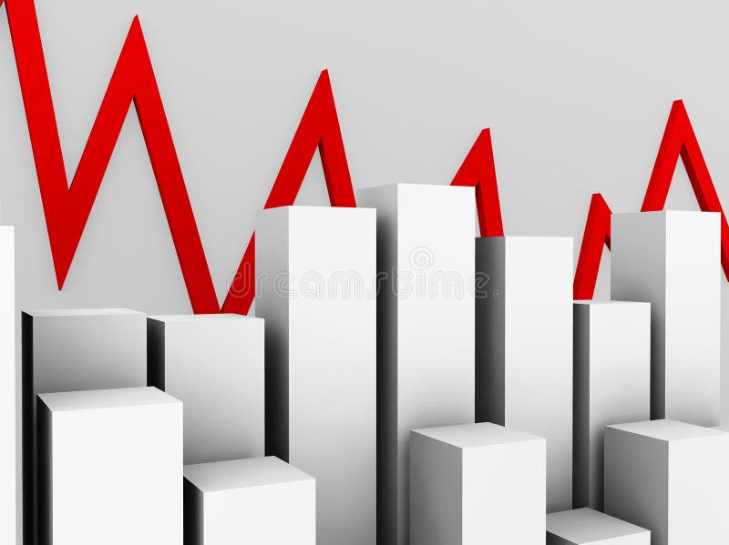 Business Graphic and Stock Rates Stock Illustration - Illustration of ...