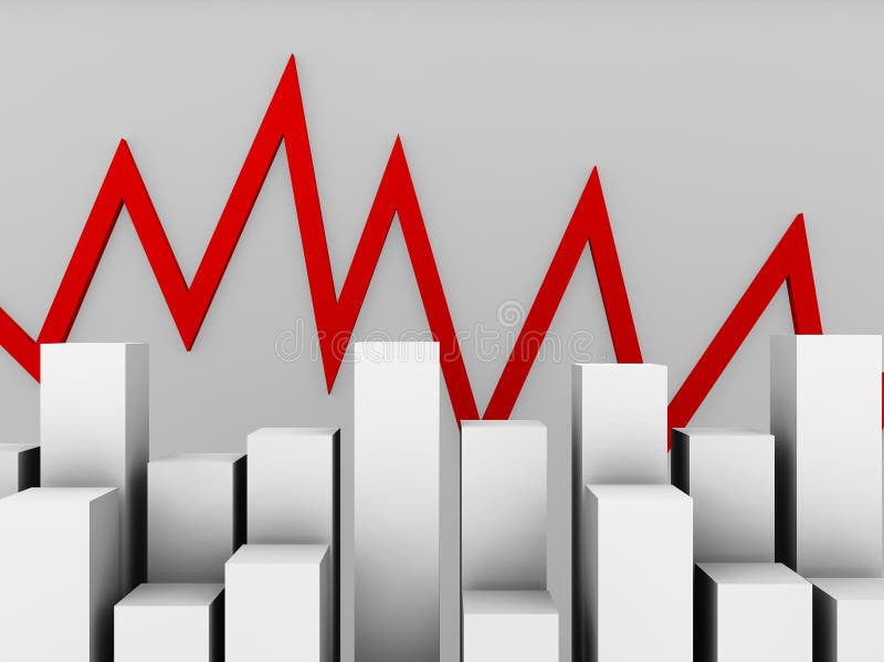 Business Graphic and Stock Rates Stock Illustration - Illustration of ...