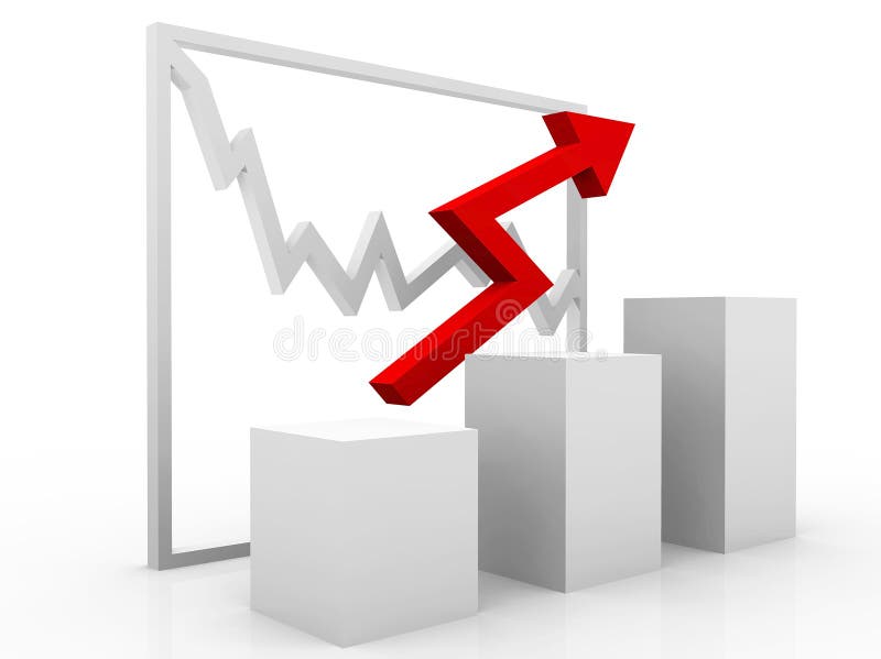 Business Graphic and Stock Rates Stock Illustration - Illustration of ...