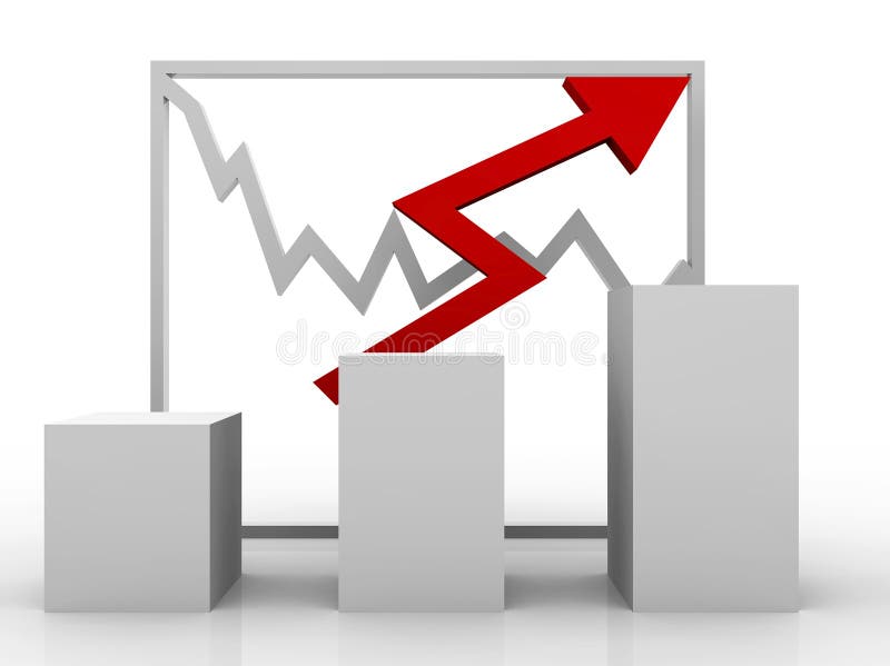 Business Graphic and Stock Rates Stock Illustration - Illustration of ...