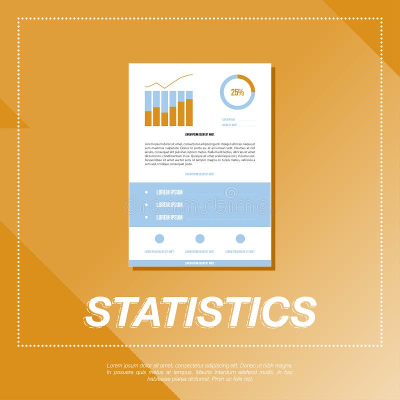 Business Graphics and Statistics. Stock Illustration - Illustration of ...