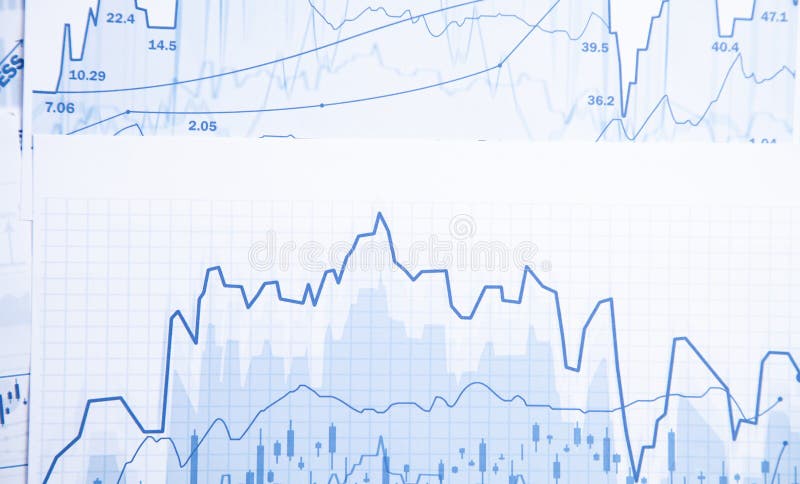 Business Graphs and Charts. Financial Growth Charts Stock Photo - Image ...