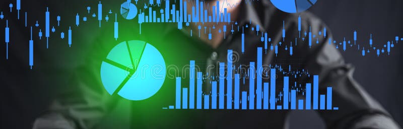 Business Graphs and Charts. Financial Growth Charts Stock Illustration ...