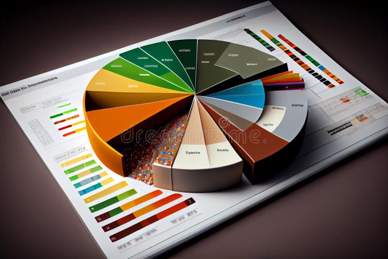 Business Graphs and Charts on Table. Financial Development, Banking ...