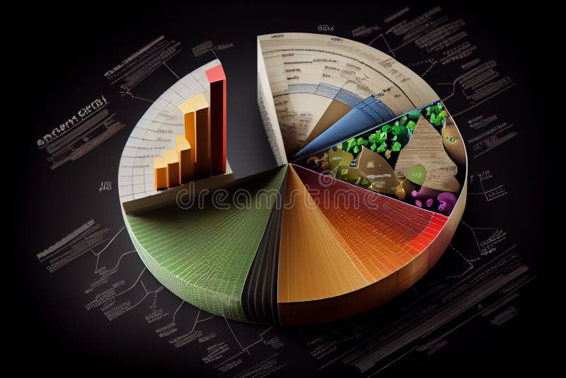 Business Graphs and Charts on Table. Financial Development, Banking ...