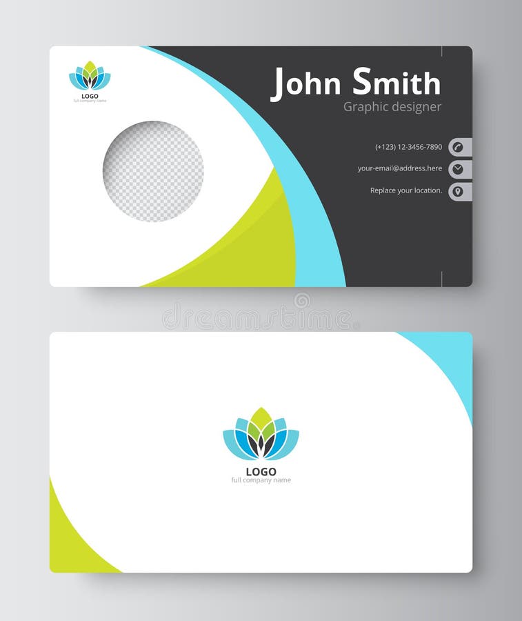 Business Greeting Card Template Design. Introduce Card Include S Stock ...