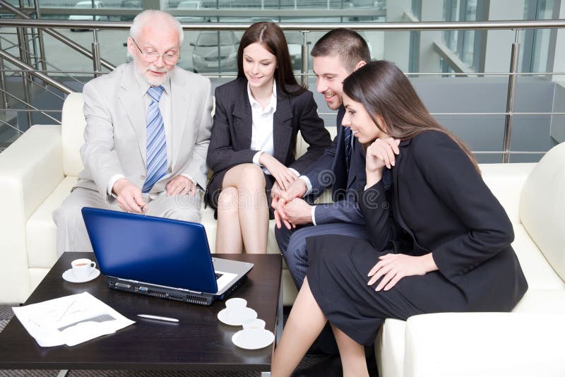 Business group stock image. Image of formal, group, cheerful - 15716929