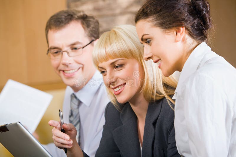 Business group stock photo. Image of businesspeople, happy - 3449222