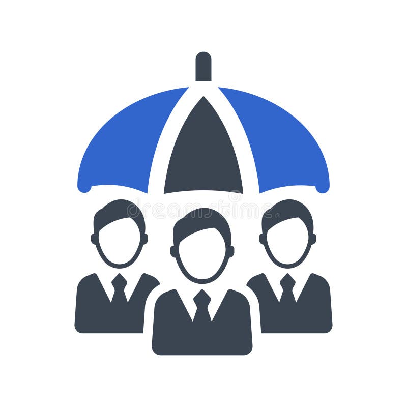 Business Group Insurance Icon Stock Vector - Illustration of designed ...
