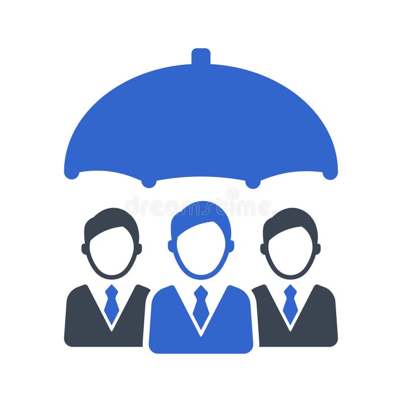 Business Group Insurance Icon Stock Vector - Illustration of sign ...