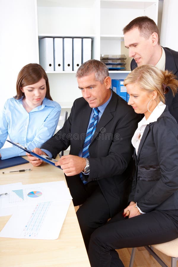 Business People Group in a Meeting at Office Stock Image - Image of ...