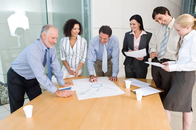 Business group meeting stock photo. Image of ethnic, adult - 8694540