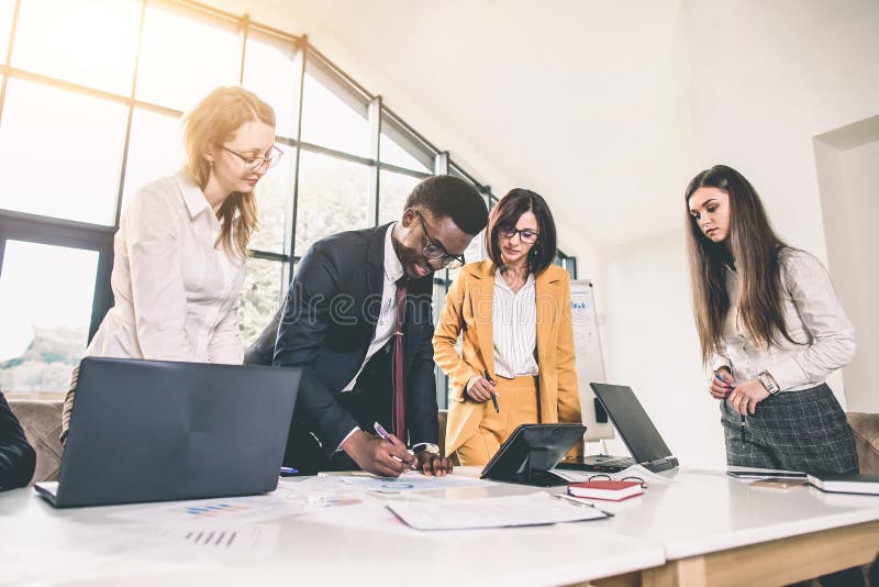 Business Group Meeting Discussion Strategy Working Concept Stock Image ...