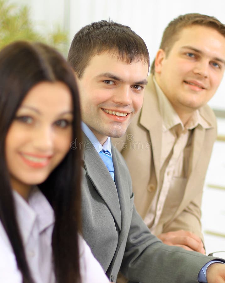 Business Group Meeting Portrait Stock Photo - Image of office, modern ...